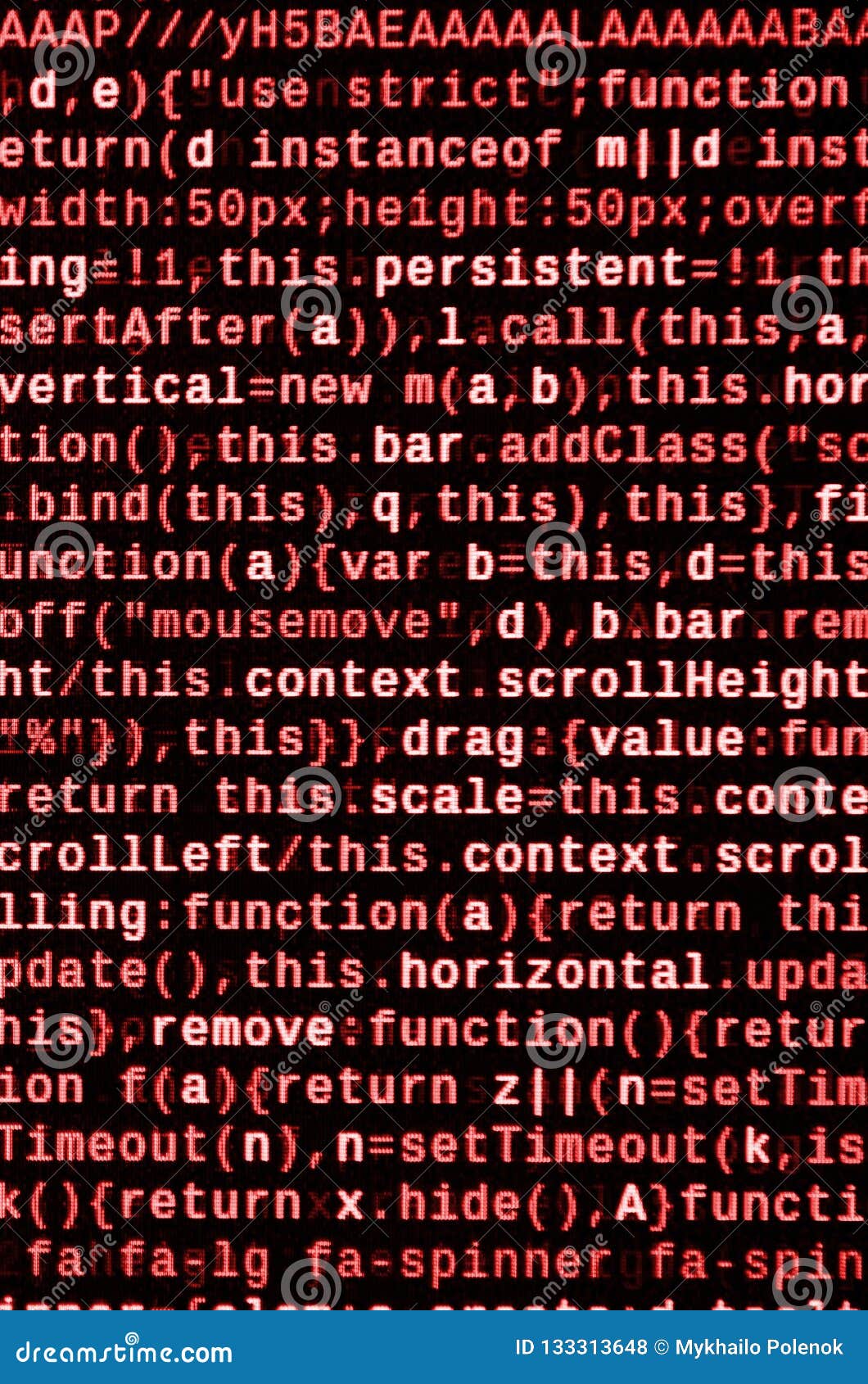 Computer Program Preview. Programming Code Typing Stock Illustration - Illustration of ...
