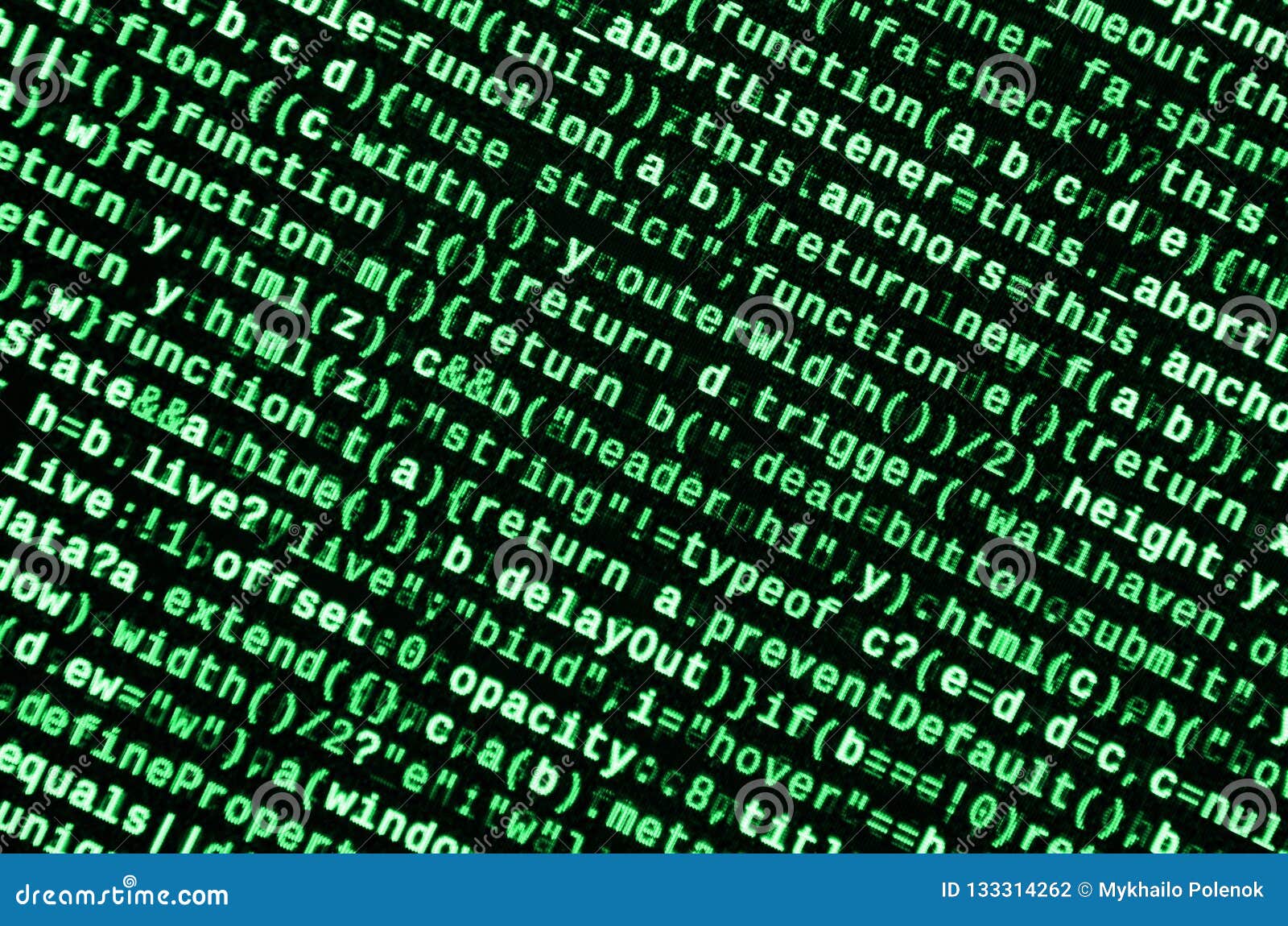 Computer Program Preview. Programming Code Typing Stock Illustration ...