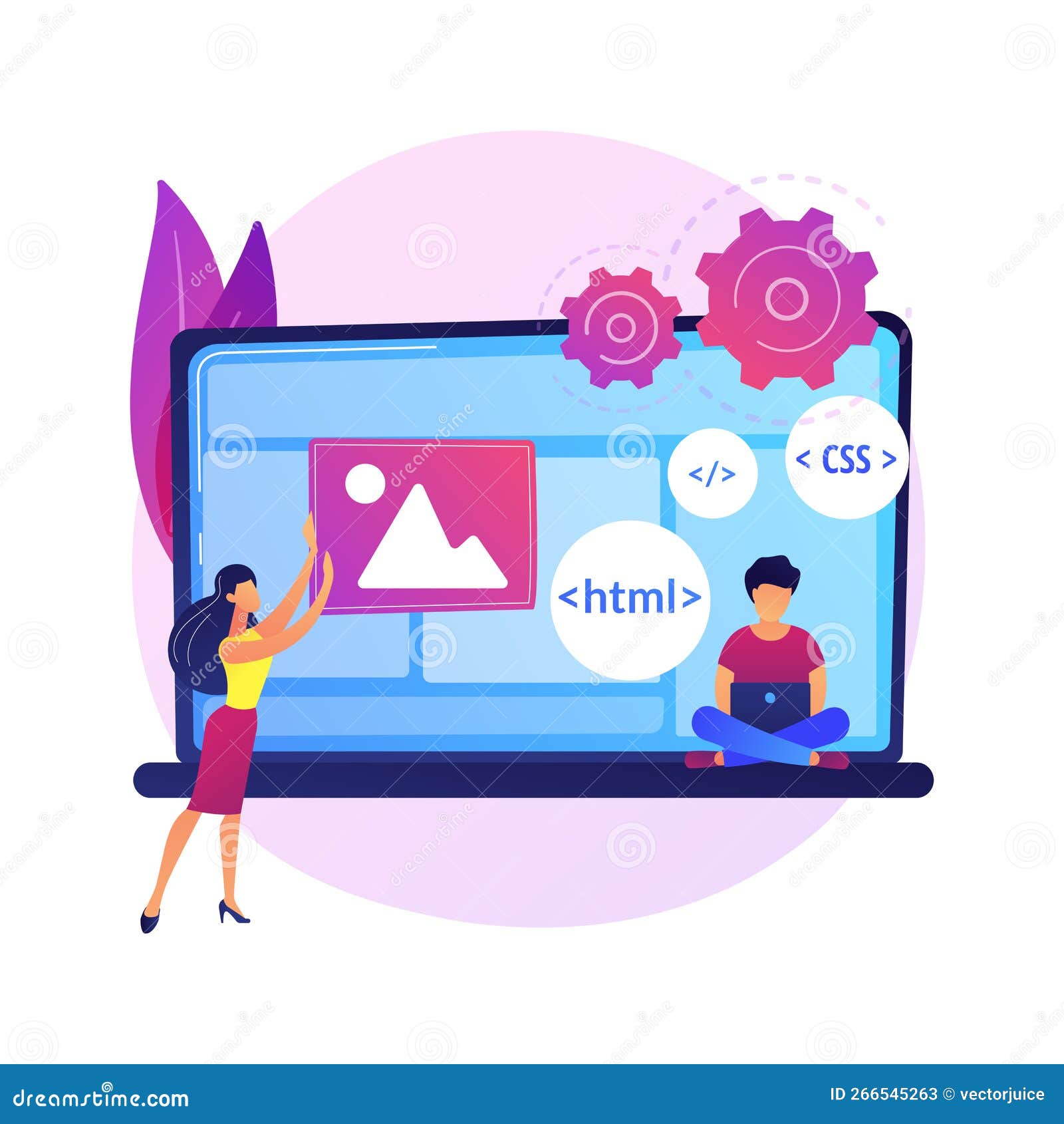 Computer Programmeing Vector Concept Metaphor Stock Vector - Illustration of programming, html ...