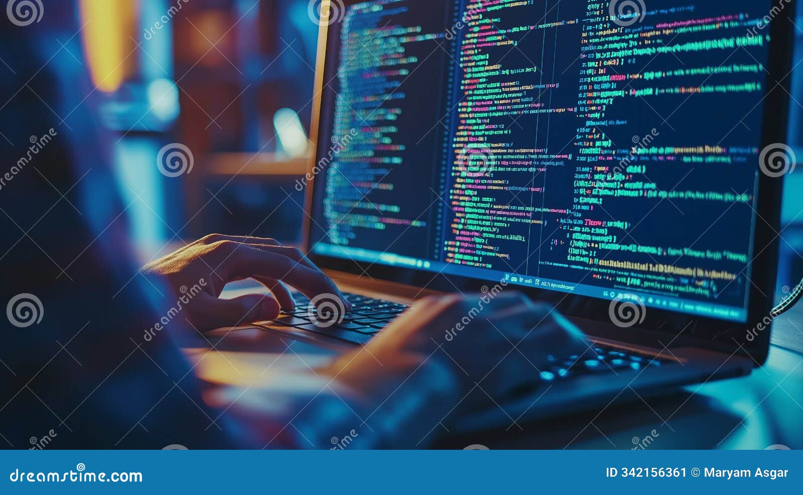 Computer Programmer Coding And Software Development Workspace Stock Image Image Of Program
