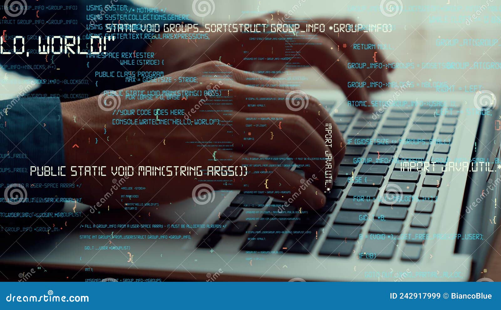 Computer Programmer Uses Capable Laptop Computer To Develop Programming ... Computer Programmer Uses Capable Laptop Computer To Develop Programming ...