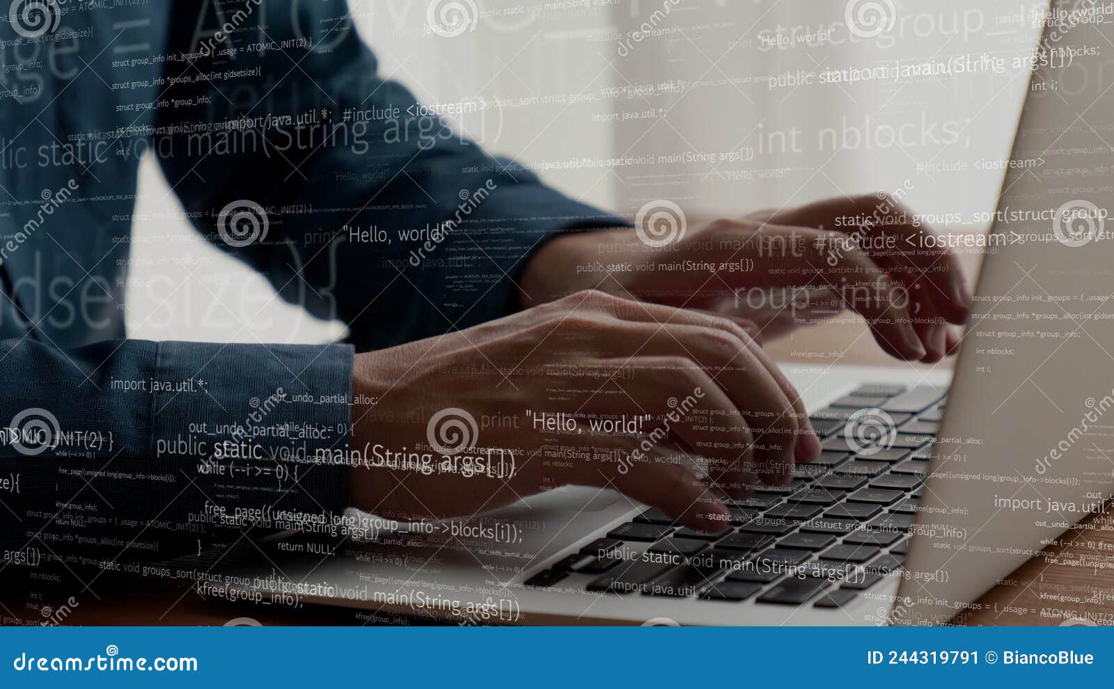 Computer Programmer Uses Capable Laptop Computer To Develop Programming ... Computer Programmer Uses Capable Laptop Computer To Develop Programming ...