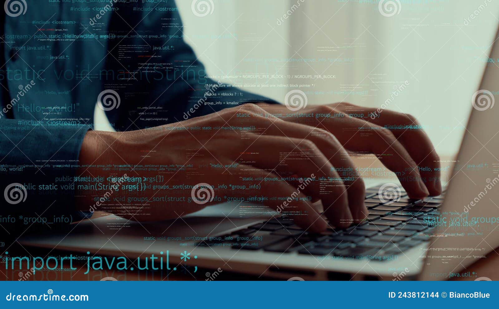 Computer Programmer Uses Capable Laptop Computer To Develop Programming ... Computer Programmer Uses Capable Laptop Computer To Develop Programming ...