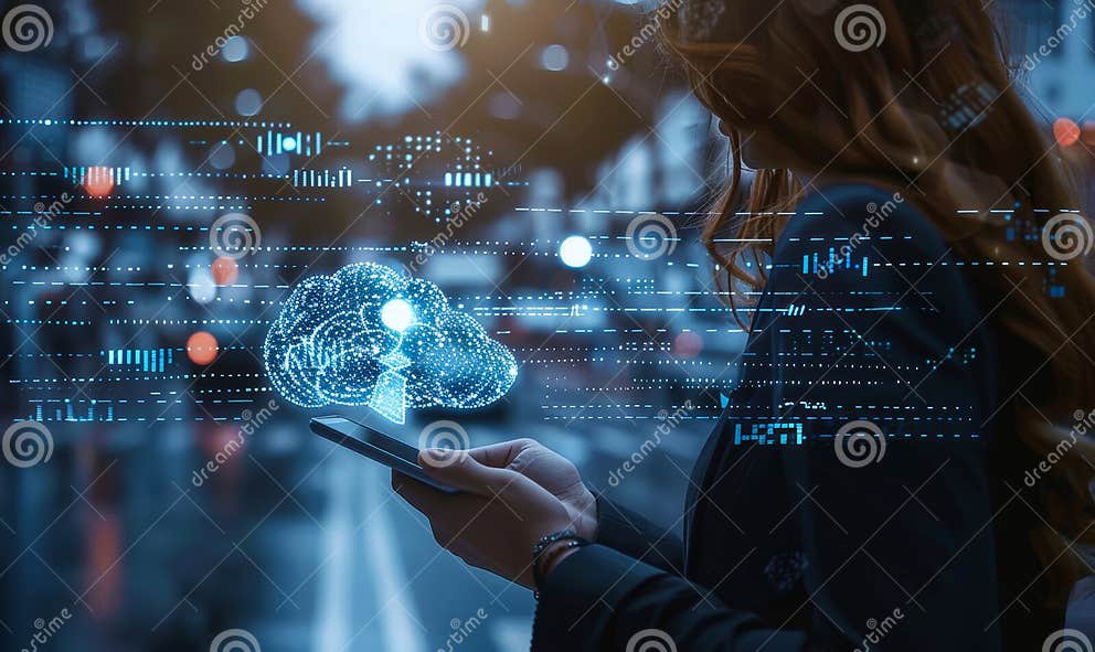Computer Programmer Working with AI Machine Learning Data Management System on Digital Tablet ...