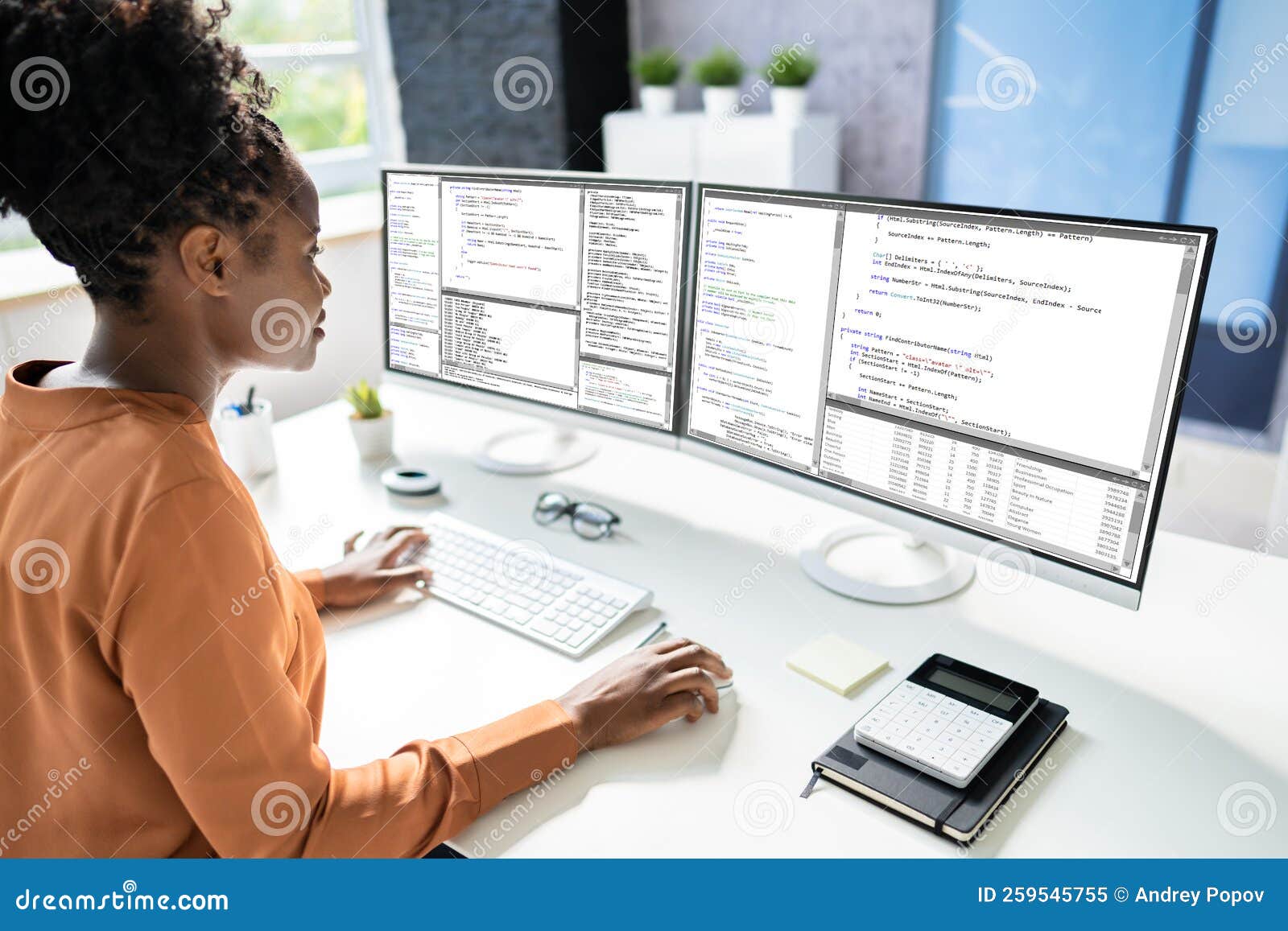 Computer Programmer Writing Program Code on Computer Stock Image ... Computer Programmer Writing Program Code on Computer Stock Image ...