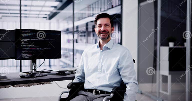 Computer Programmer Writing Program Code On Computer Stock Image Image Of Coding Mature
