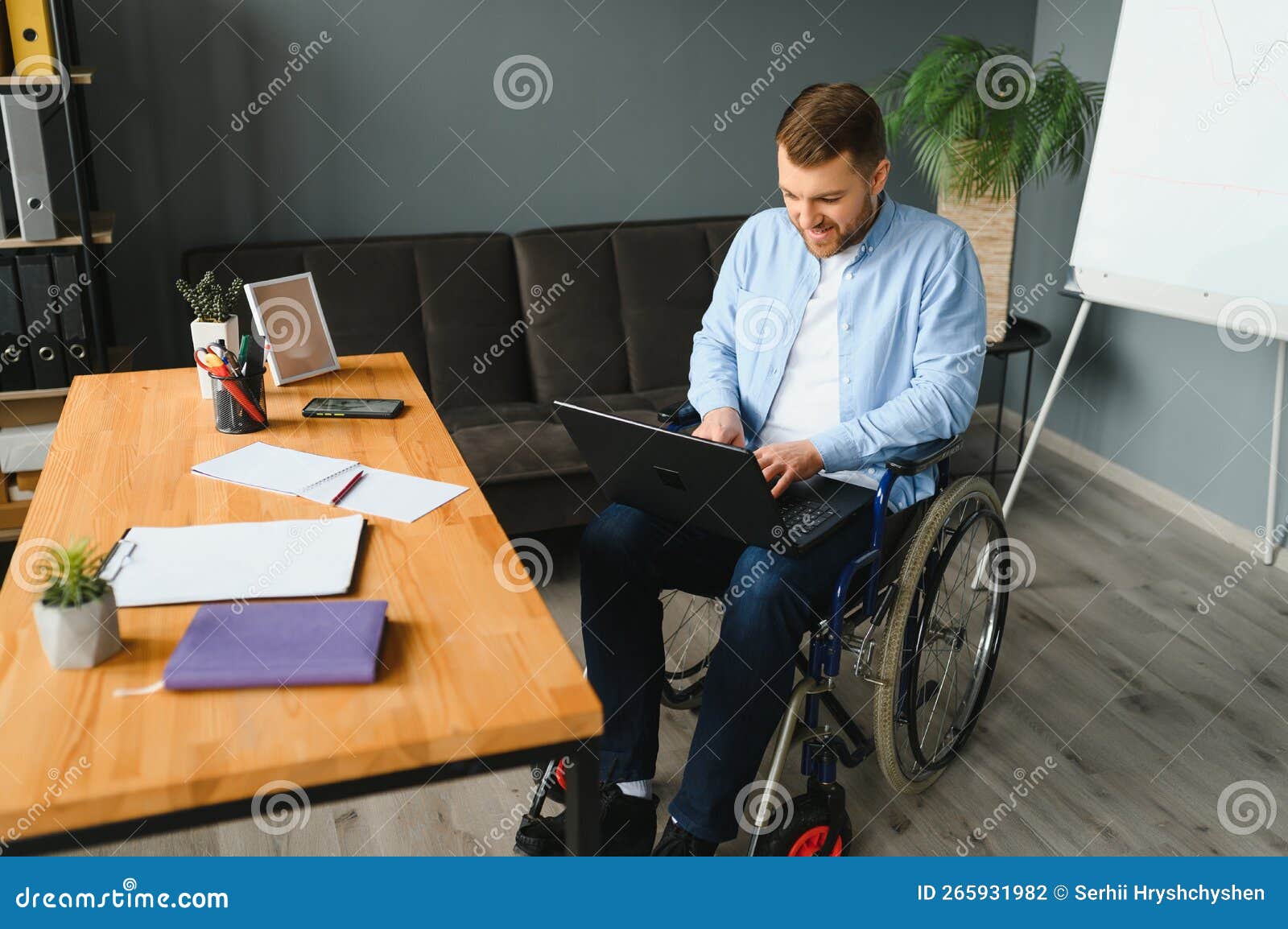 Computer Programmer Writing Program Code On Computer In Office Stock