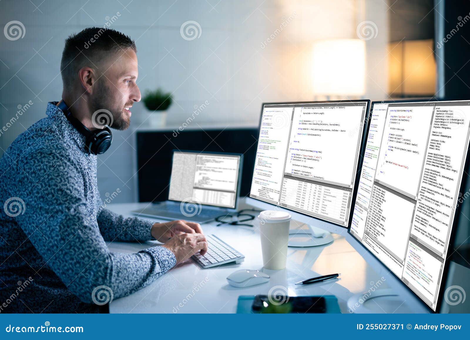 Computer Programmer Writing Program Code On Computer Stock Image Image Of Debug Screen 255027371
