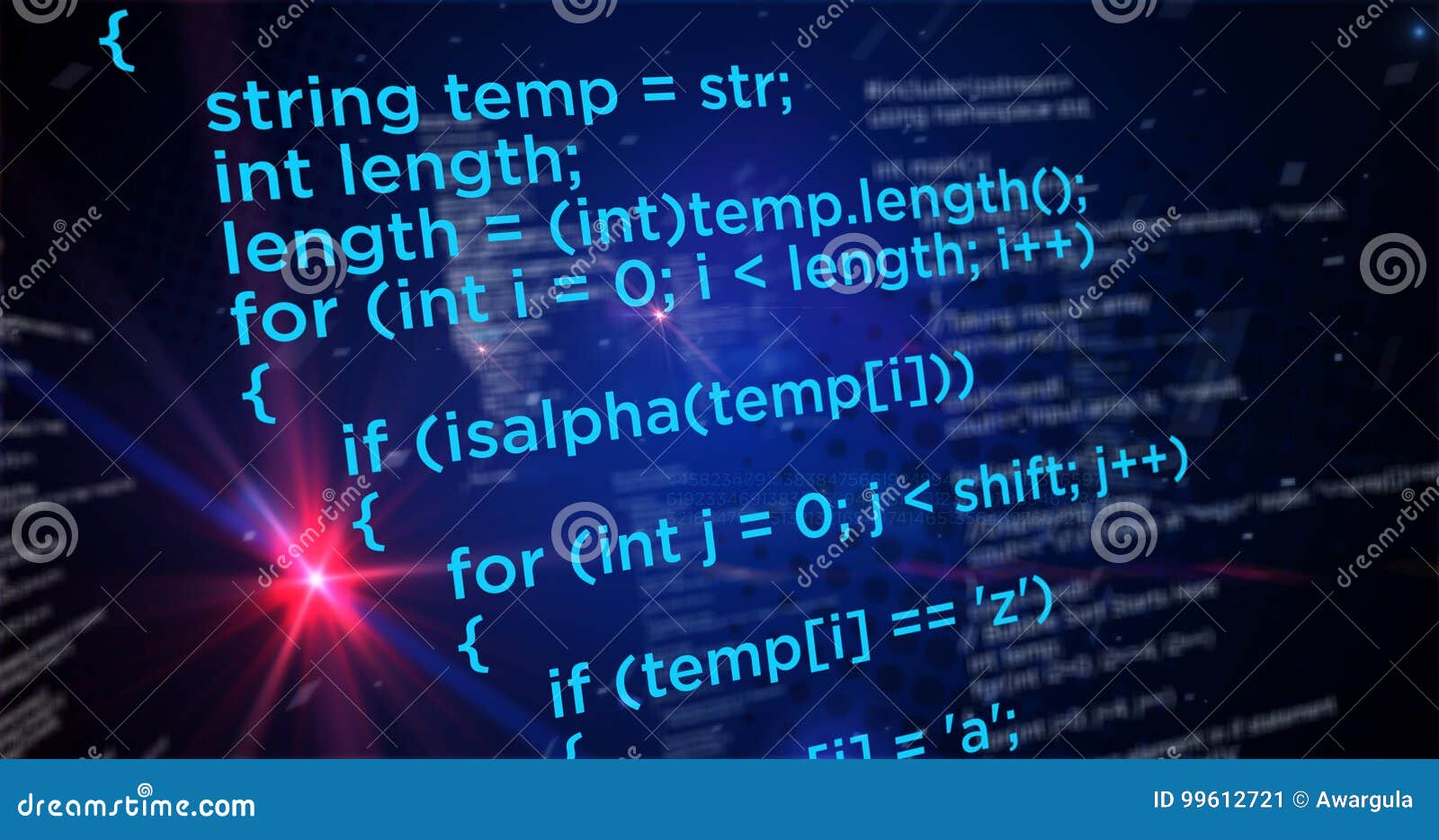 Data processing stock illustration. Illustration of coding - 99612721