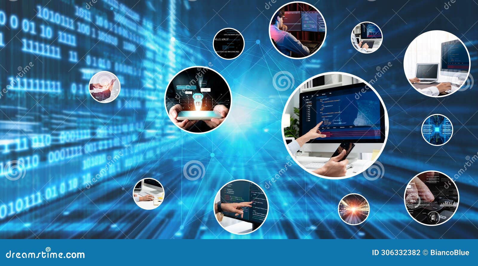 Computer Programming, Coding and AI Artificial Intelligence NLP Data Development Stock Photo ...