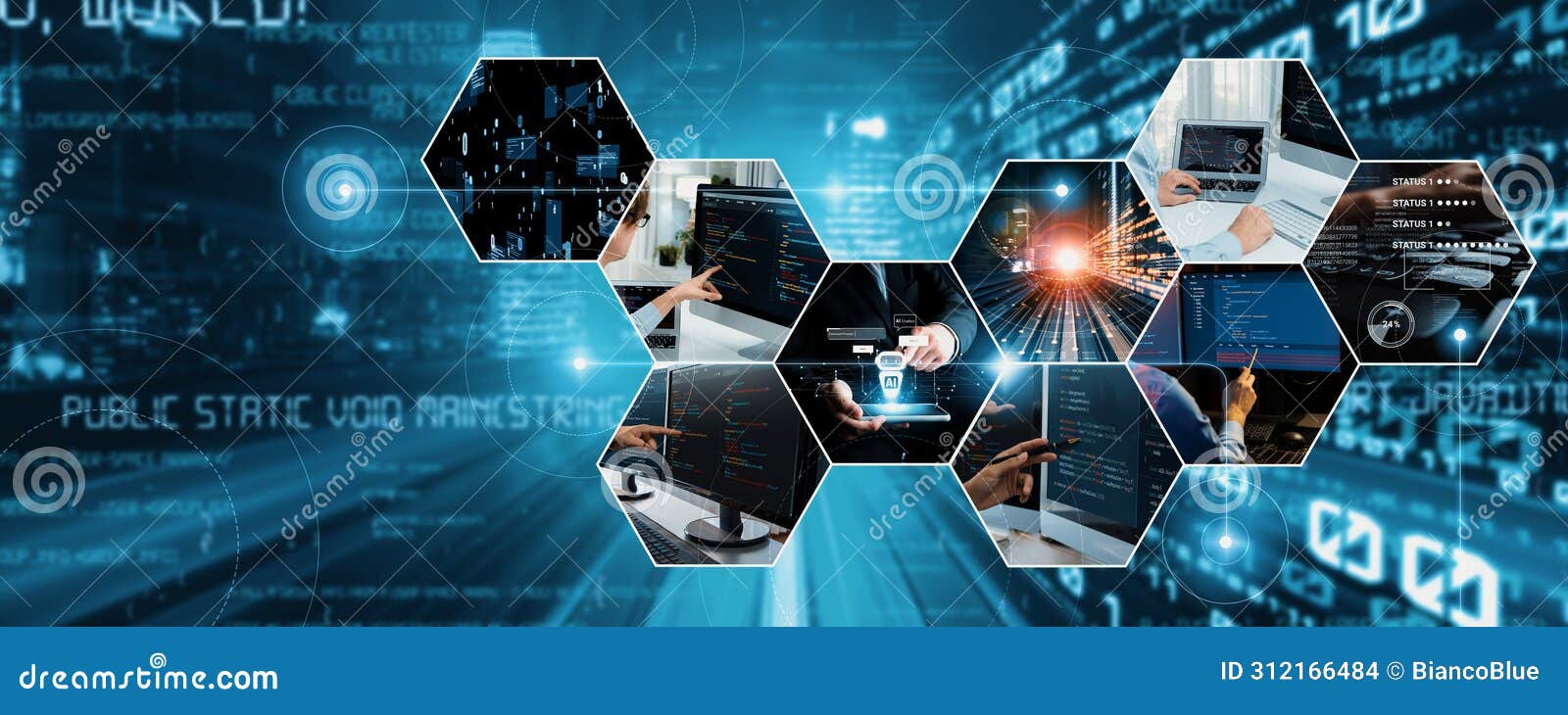 Computer Programming, Coding and AI Artificial Intelligence NLP Data Development Stock Photo ...