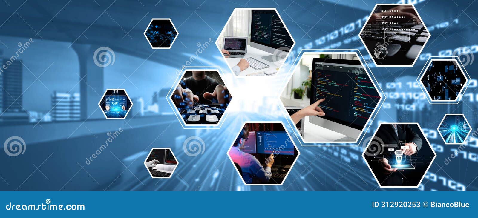 Computer Programming, Coding and AI Artificial Intelligence NLP Data Development Stock Image ...