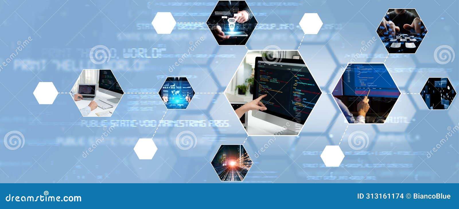 Computer Programming, Coding and AI Artificial Intelligence NLP Data Development Stock Photo ...