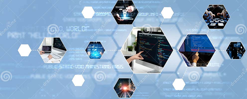 Computer Programming, Coding and AI Artificial Intelligence NLP Data Development Stock Photo ...