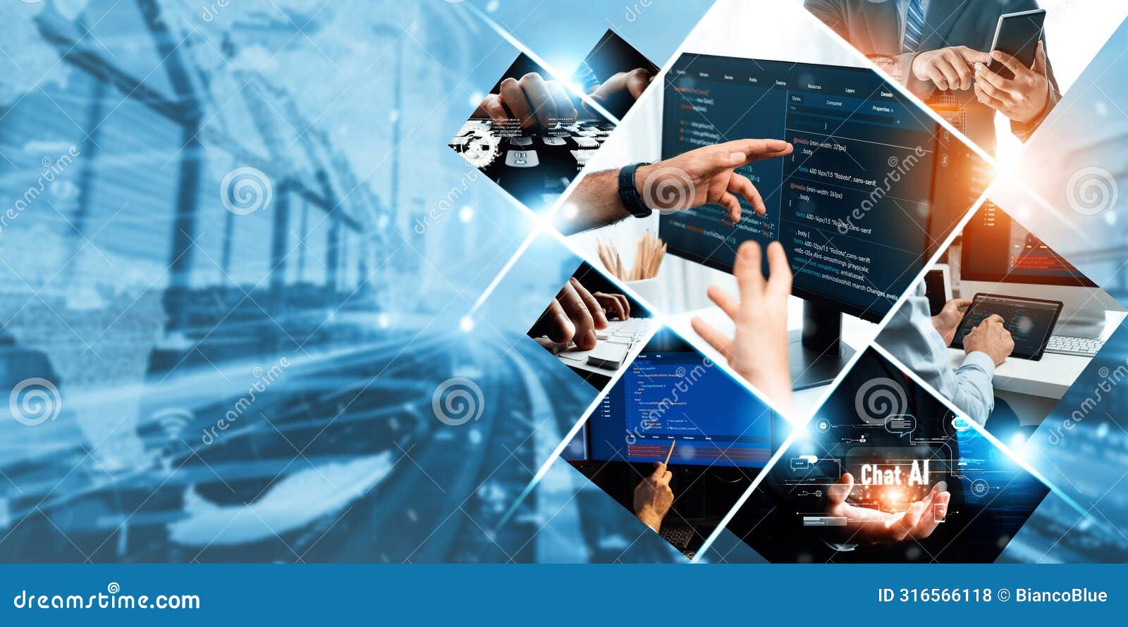 Computer Programming, Coding and AI Artificial Intelligence NLP Data Development Stock Photo ...