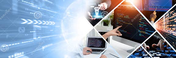 Computer Programming, Coding and AI Artificial Intelligence NLP Data Development Stock Image ...