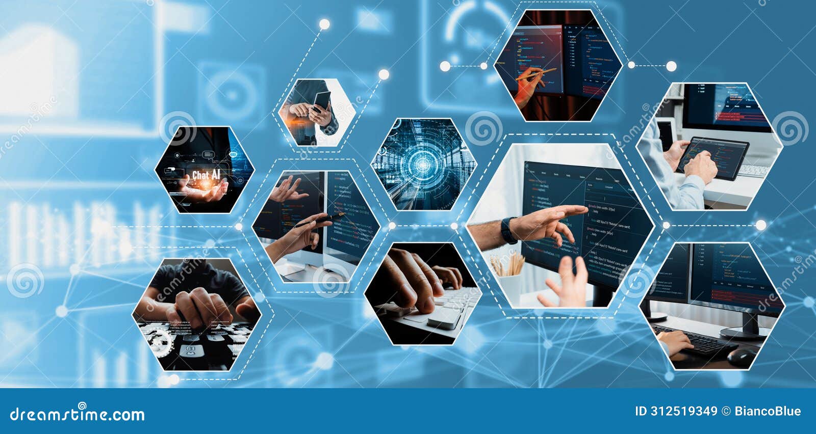 Computer Programming, Coding and AI Artificial Intelligence NLP Data Development Stock Image ...