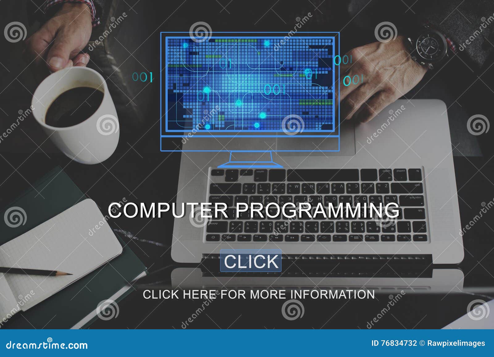 Computer Programming Data Digital Coding Concept Stock Photo - Image of ...