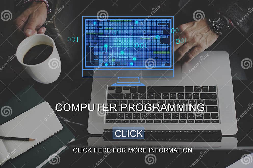 Computer Programming Data Digital Coding Concept Stock Photo - Image of ...