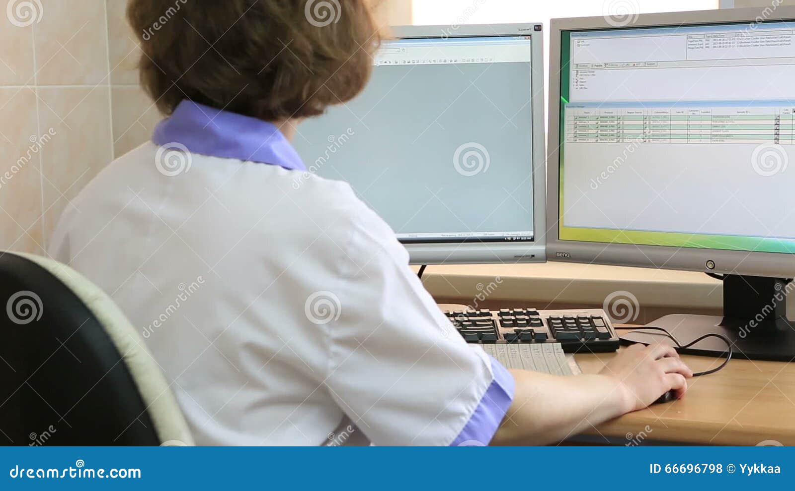 Computer Programming a Flow Cytometer. Stock Footage - Video of doctor ...