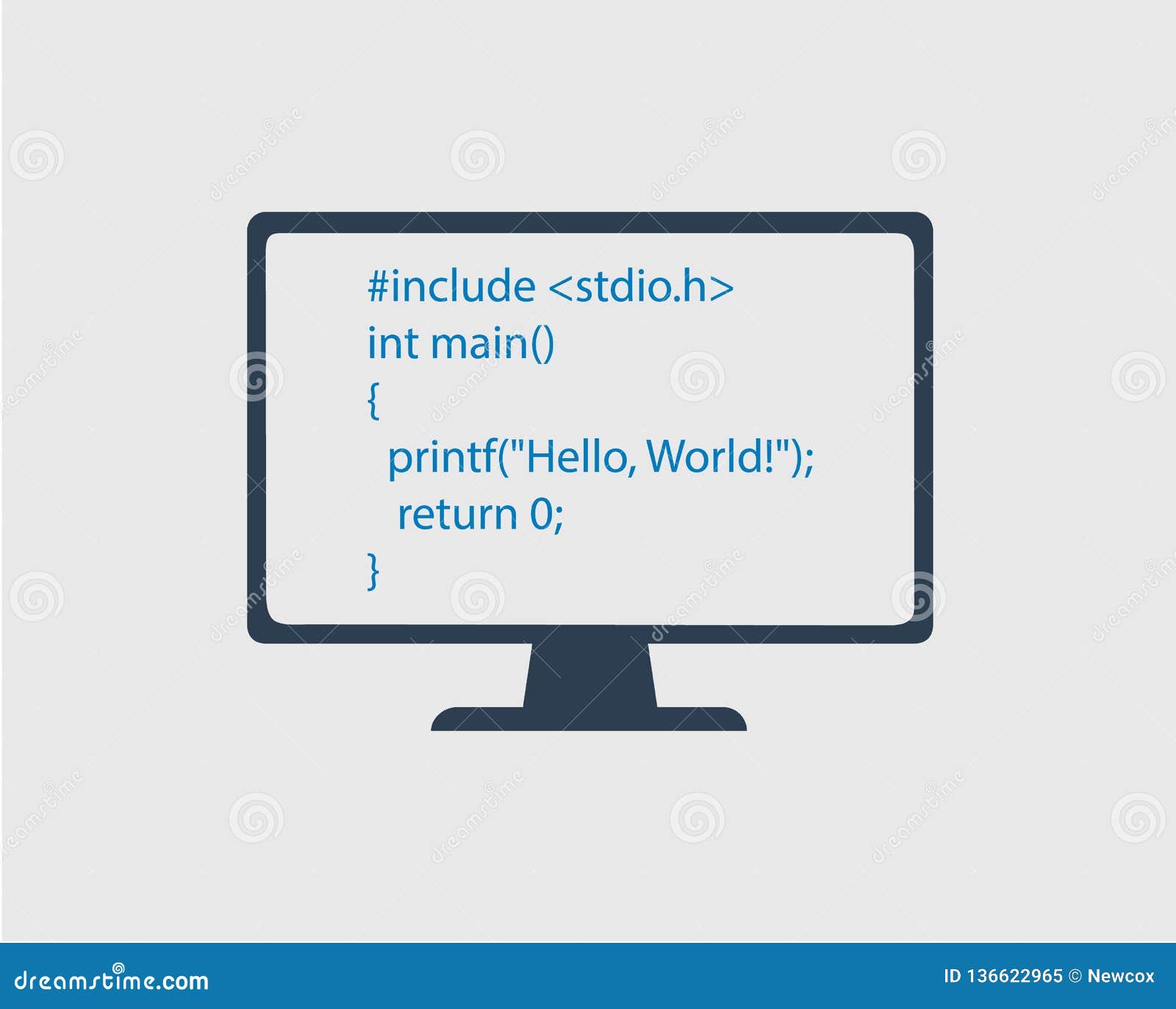 Computer Programming Language Icon. Stock Vector - Illustration of line ...