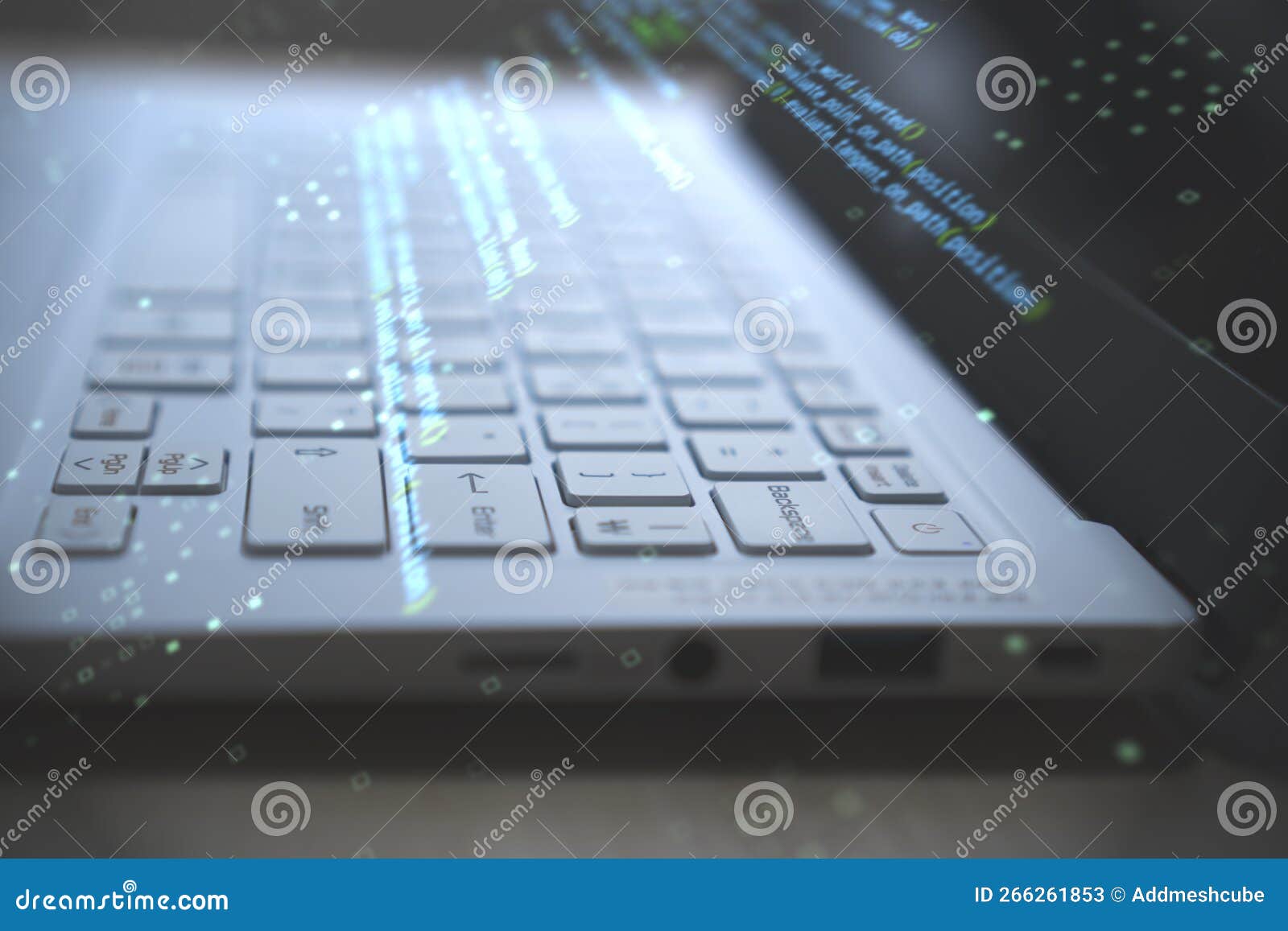 Computer Programming on Laptop, Source Code Shows on Laptop Stock Image ...
