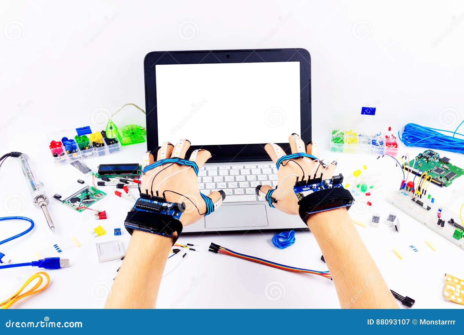 Computer Programming Microelectronics Stock Image - Image of circuit ...