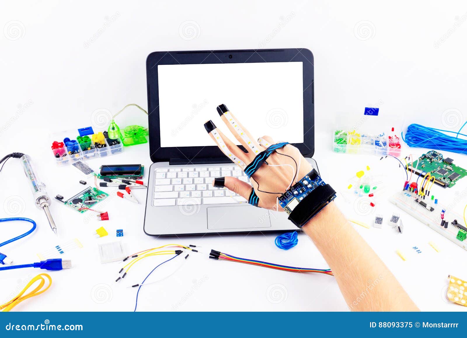 Computer Programming Microelectronics Stock Image - Image of integrated ...