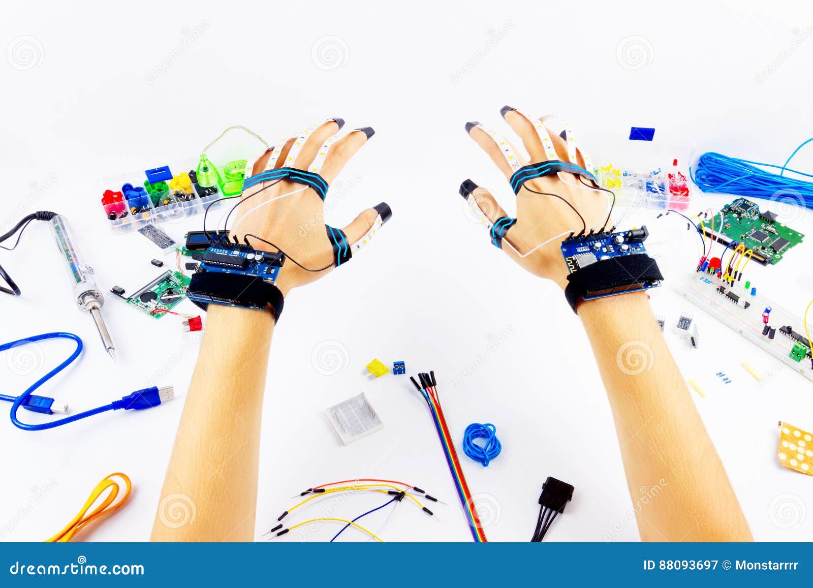 Computer Programming Microelectronics Stock Image - Image of digital ...