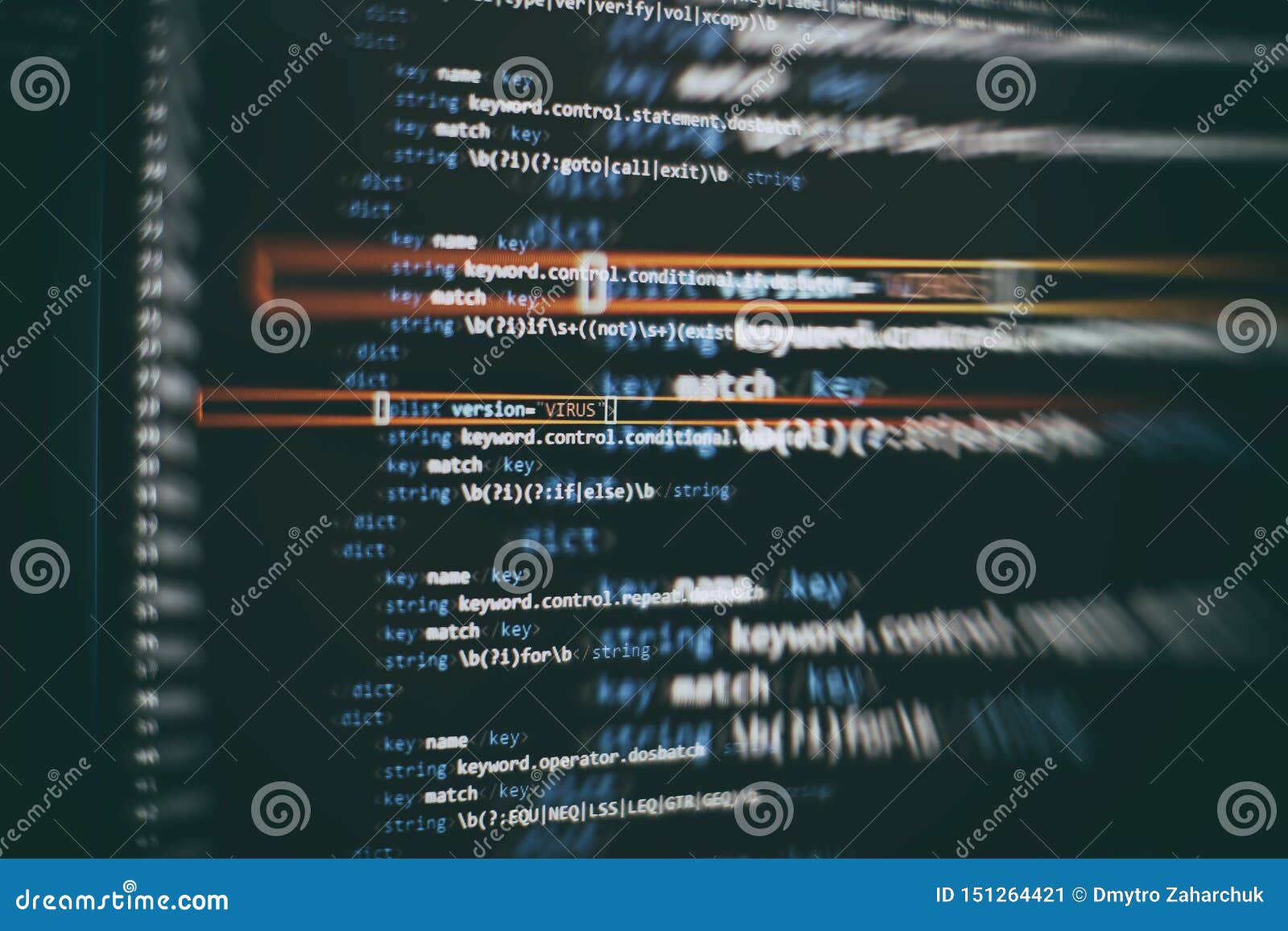 Programmer Developer Screen, Web App Coding. Script on Computer. Modern ...