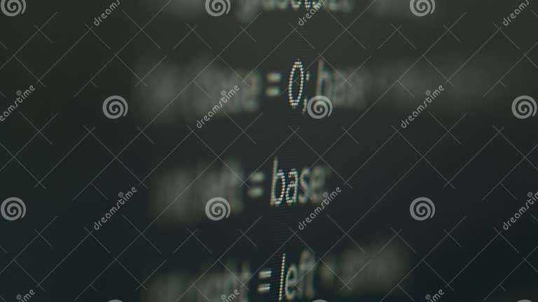 Computer Programming Software App Code and Html Script To Develop Database Server Stock Photo ...
