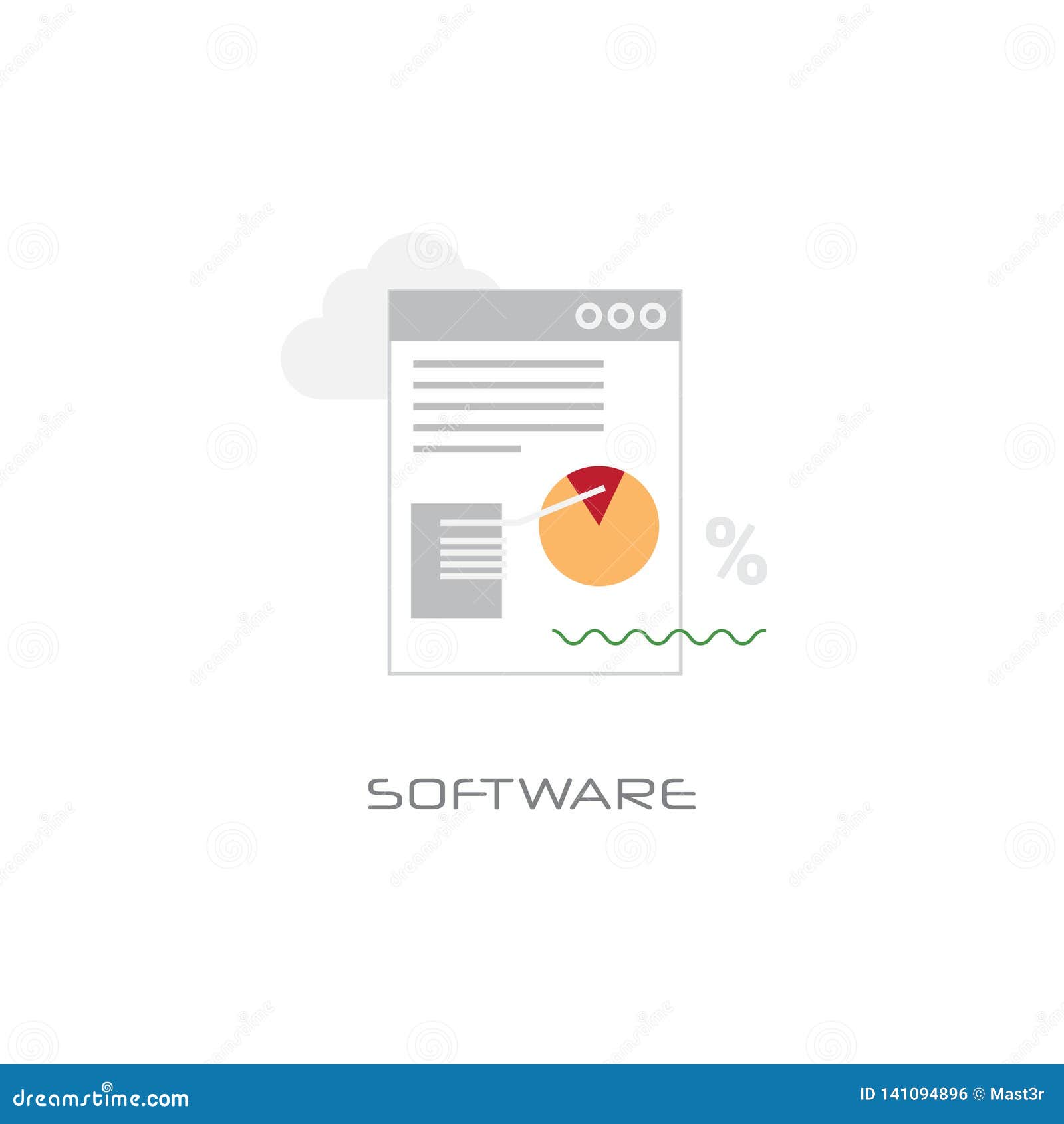 Computer Programming Software Development Concept Line Style White ...