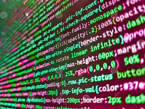 Computer Programming Source Code. Programming Code Abstract. Abstract Information Digital ...