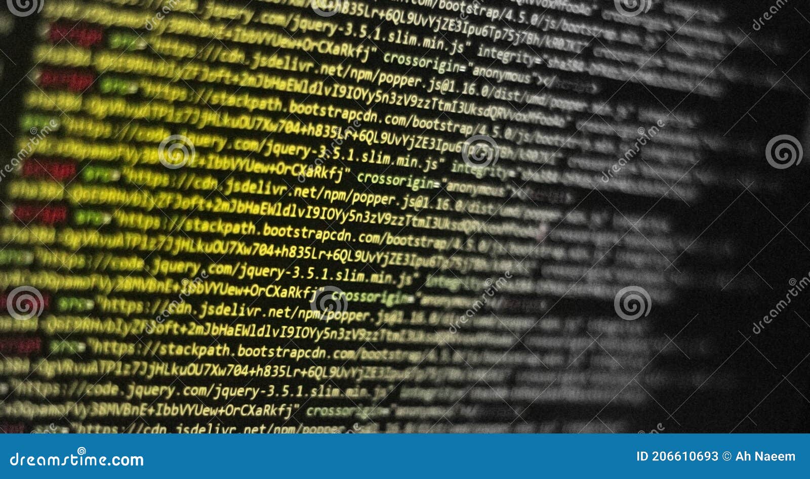 Computer Programming Source Codeabstract Computer Script Source Code Backgroundhtml Code