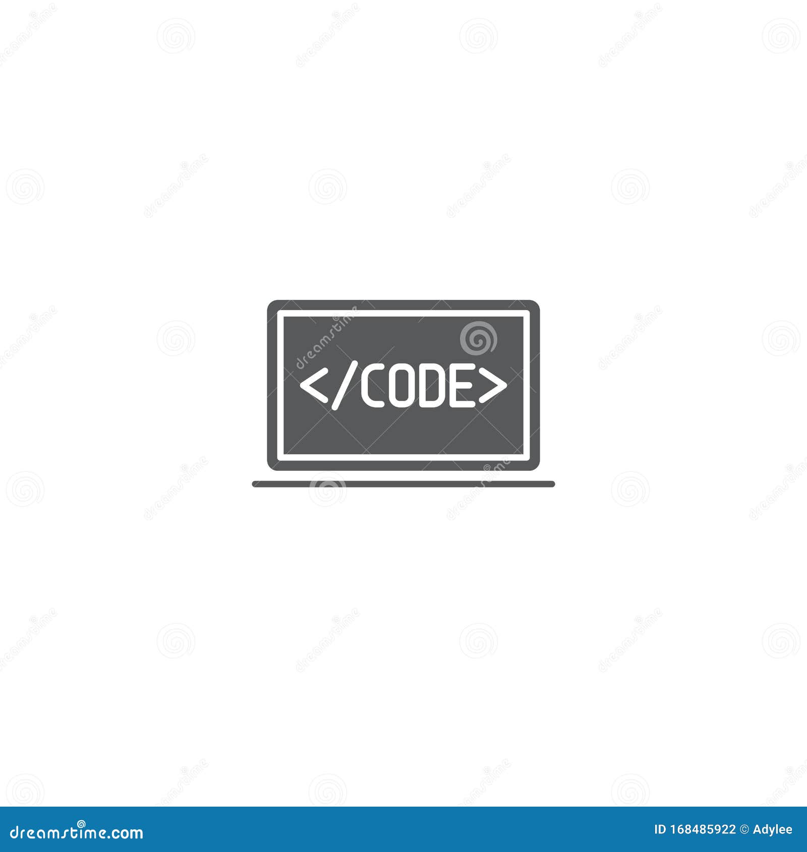 Computer Programming Vector Icon Symbol Isolated On White Background ...