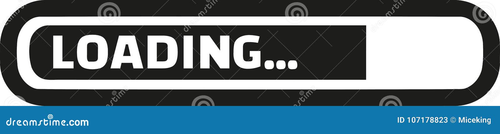 Computer in Progress Loading Bar Stock Vector - Illustration of buffer ...