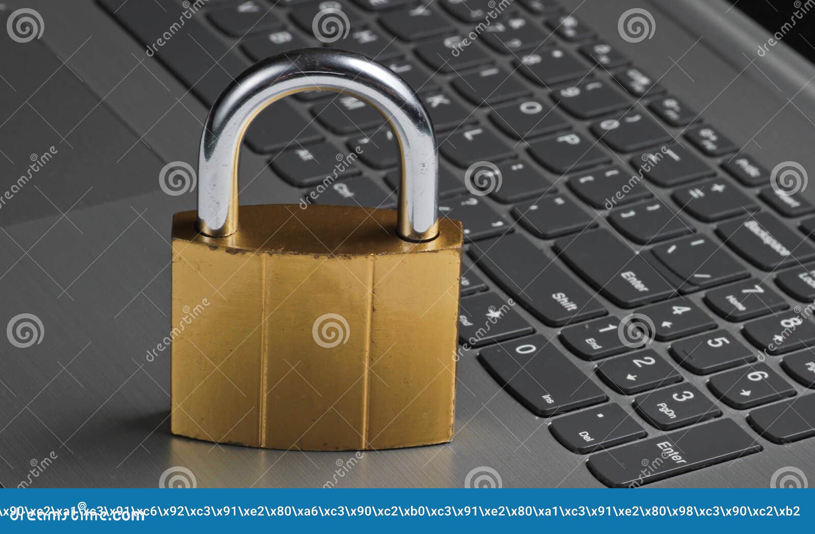 Lock stock image. Image of system, secure, laptop, concept - 168384845