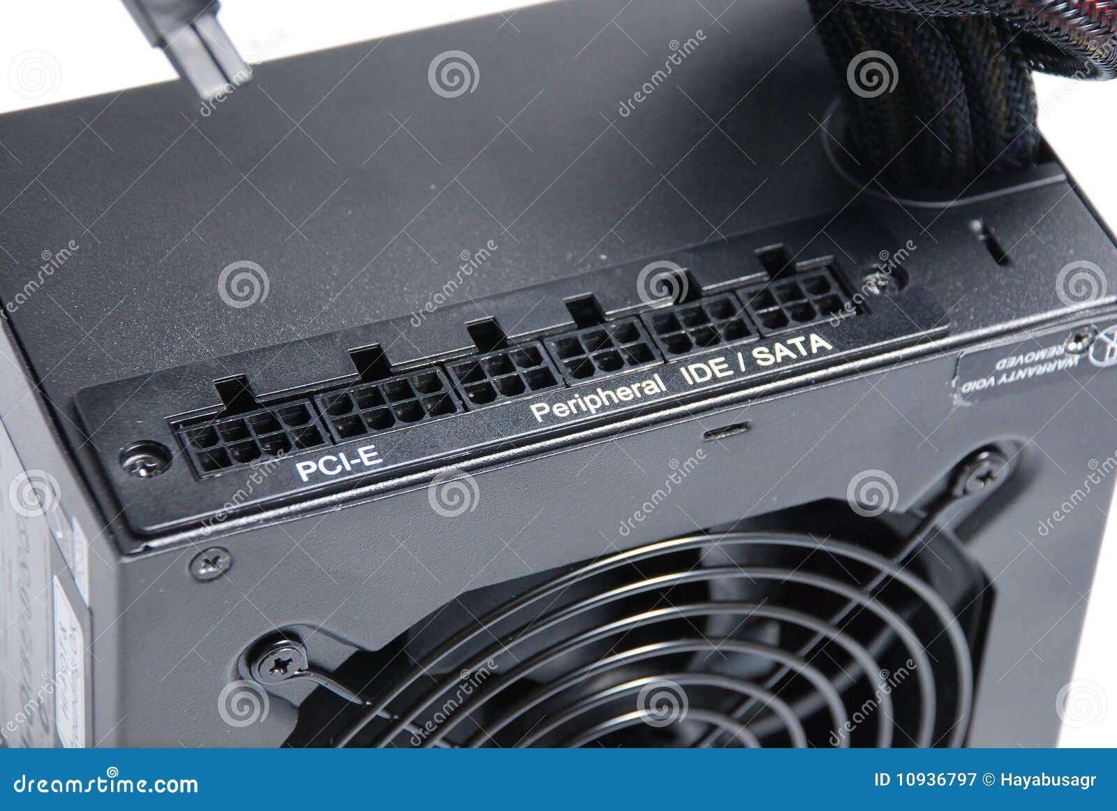 Computer PSU connectors stock image. Image of power, cooling - 10936797