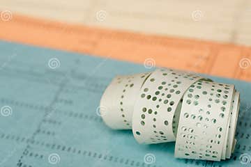 Computer punched tape stock photo. Image of tape, punched - 10544536