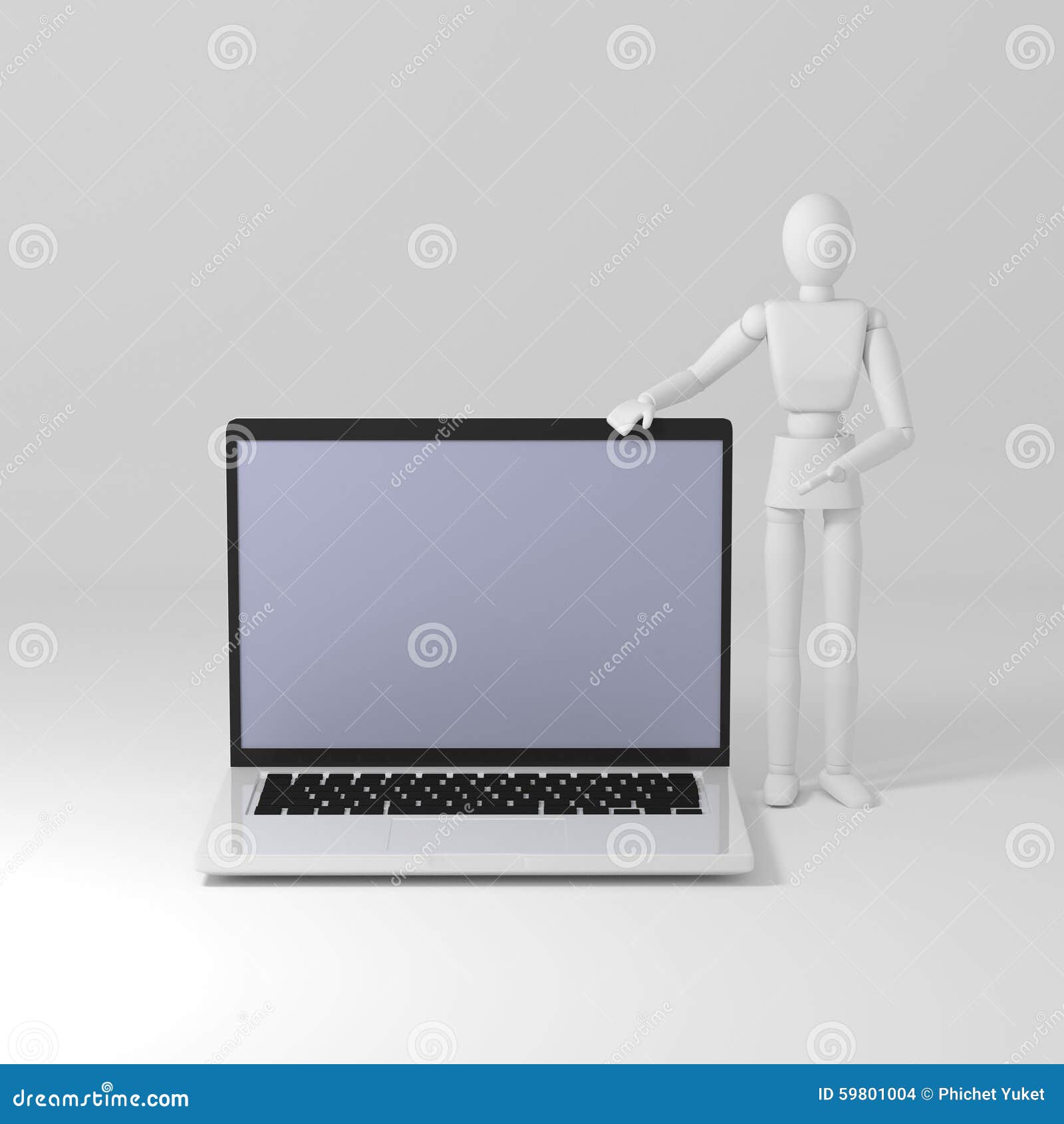 Computer puppet stock illustration. Illustration of equipment - 59801004