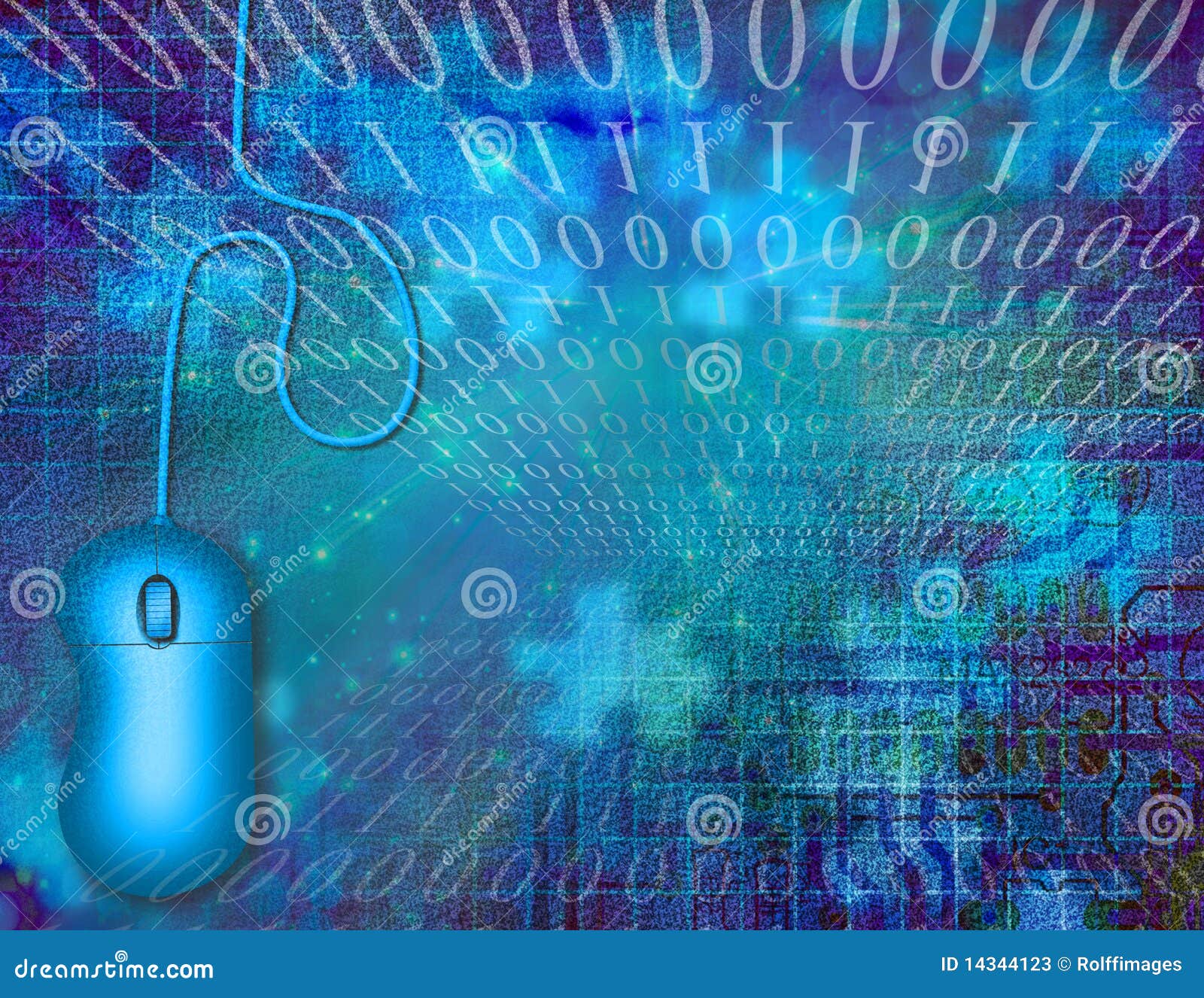 Computer Puzzle stock illustration. Illustration of glowing - 14344123