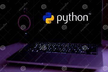 Computer with the Python Logo is an Interpreted Programming Language Whose Philosophy Editorial ...