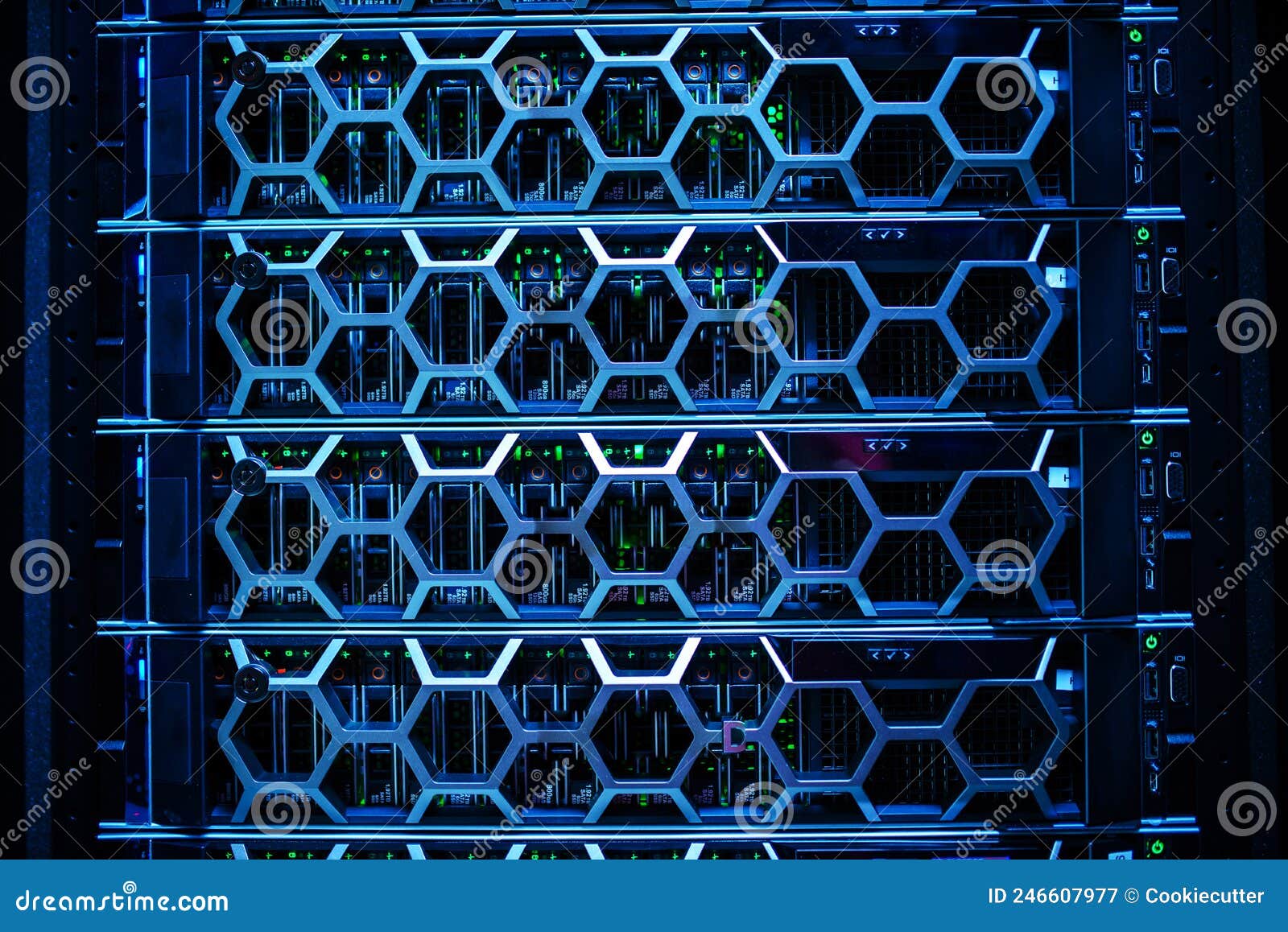Computer rack server stock image. Image of closeup, mainframe - 246607977