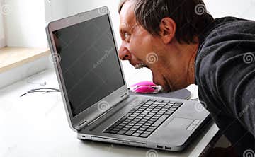 Computer Rage stock image. Image of laptop, negativity - 19636039
