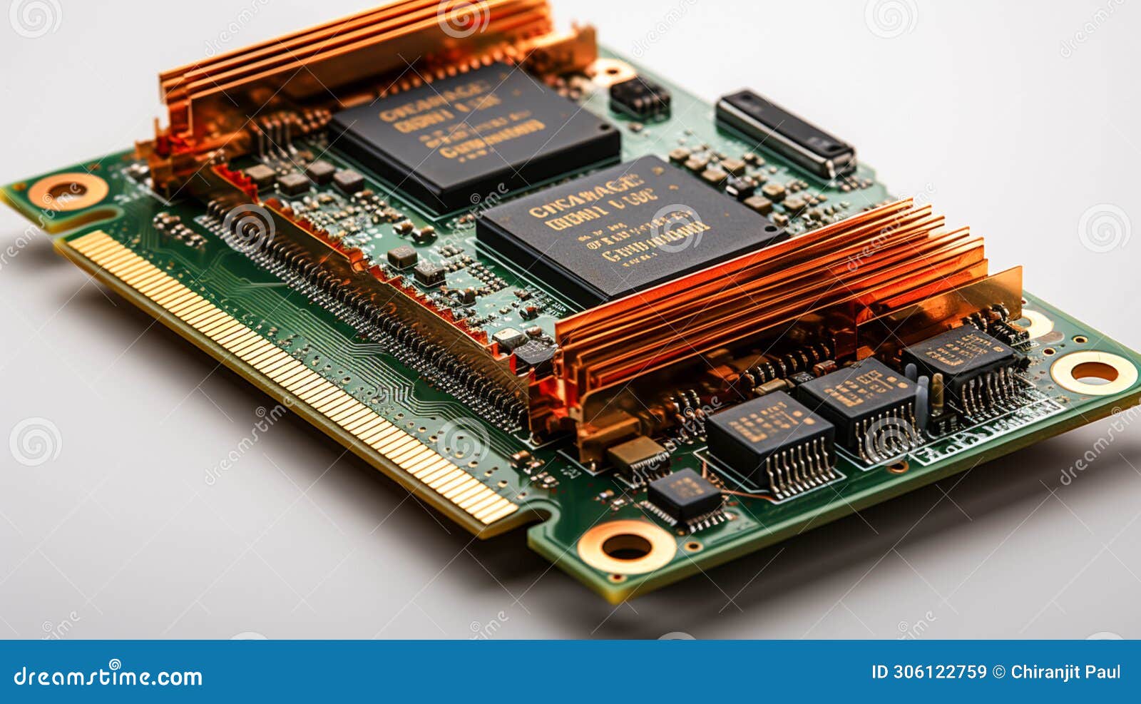 Computer RAM (Desktop) Isolated on White Stock Illustration ...