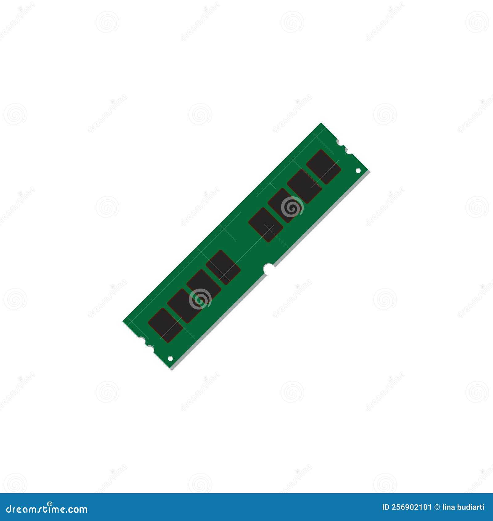 Computer RAM icon stock vector. Illustration of storage - 256902101