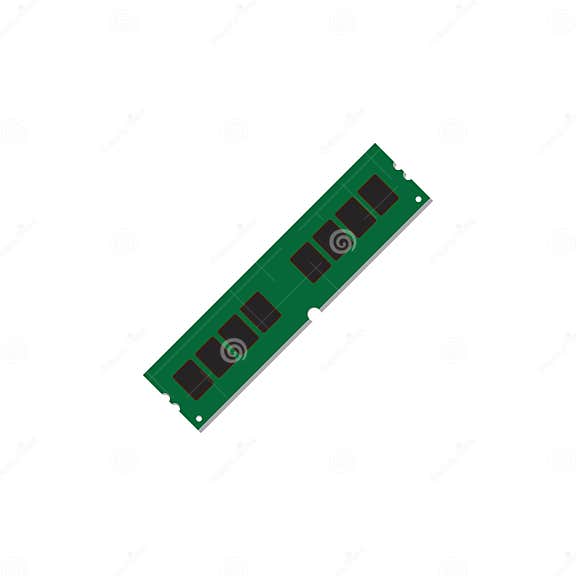 Computer RAM icon stock vector. Illustration of storage - 256902101