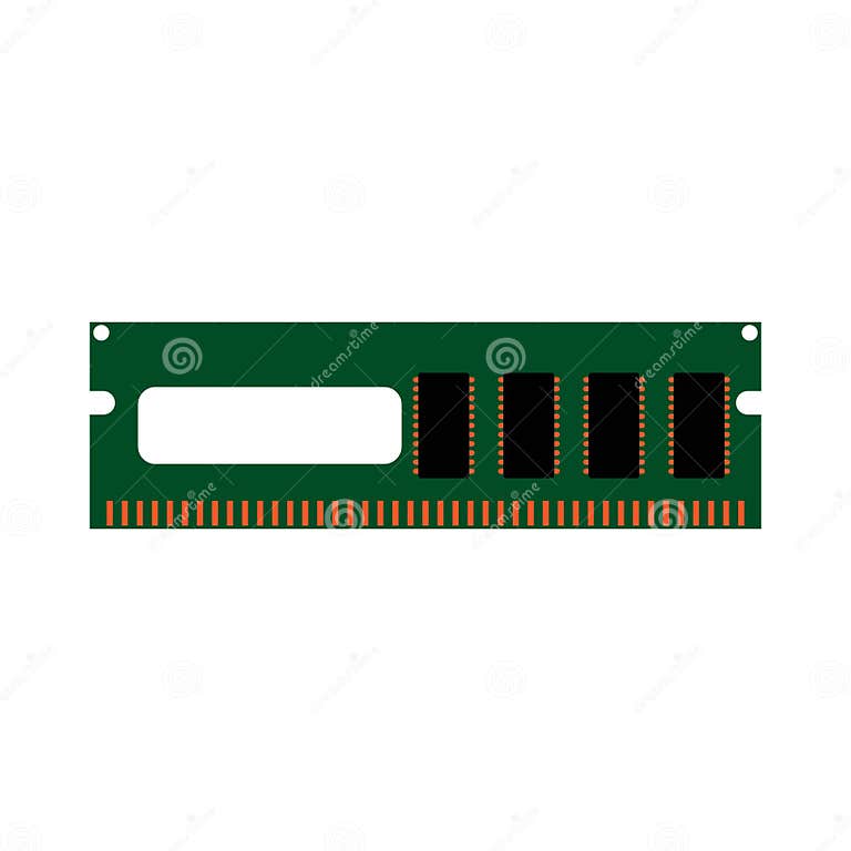 Computer RAM Icon. Vector Illustration Symbol Design Stock Vector ...