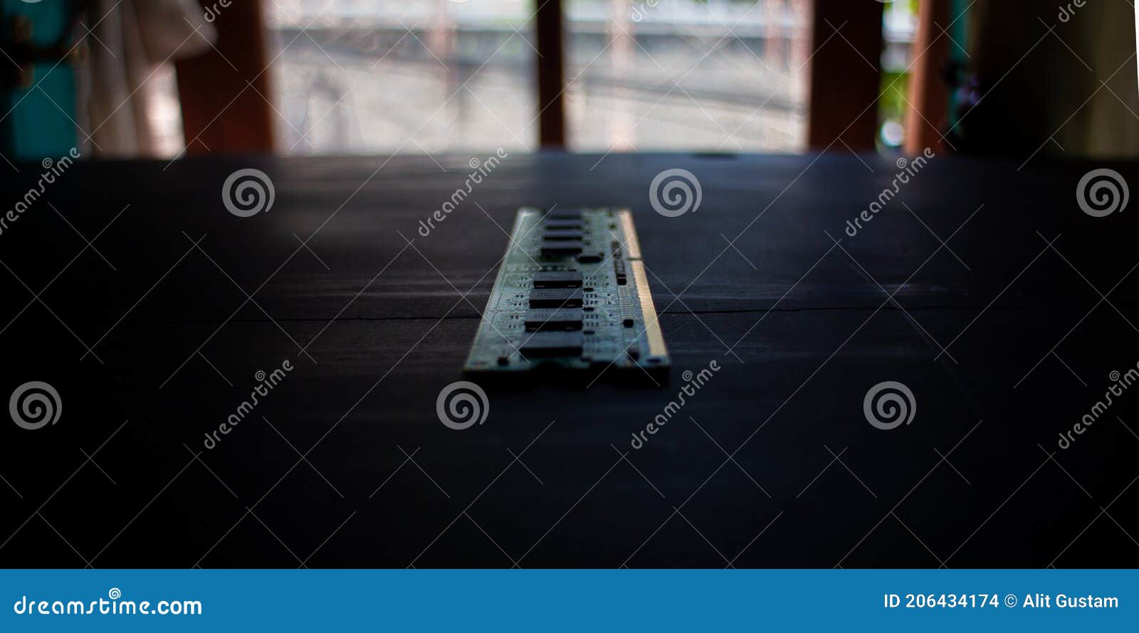 Computer RAM Memory with Window Light Stock Photo - Image of night ...