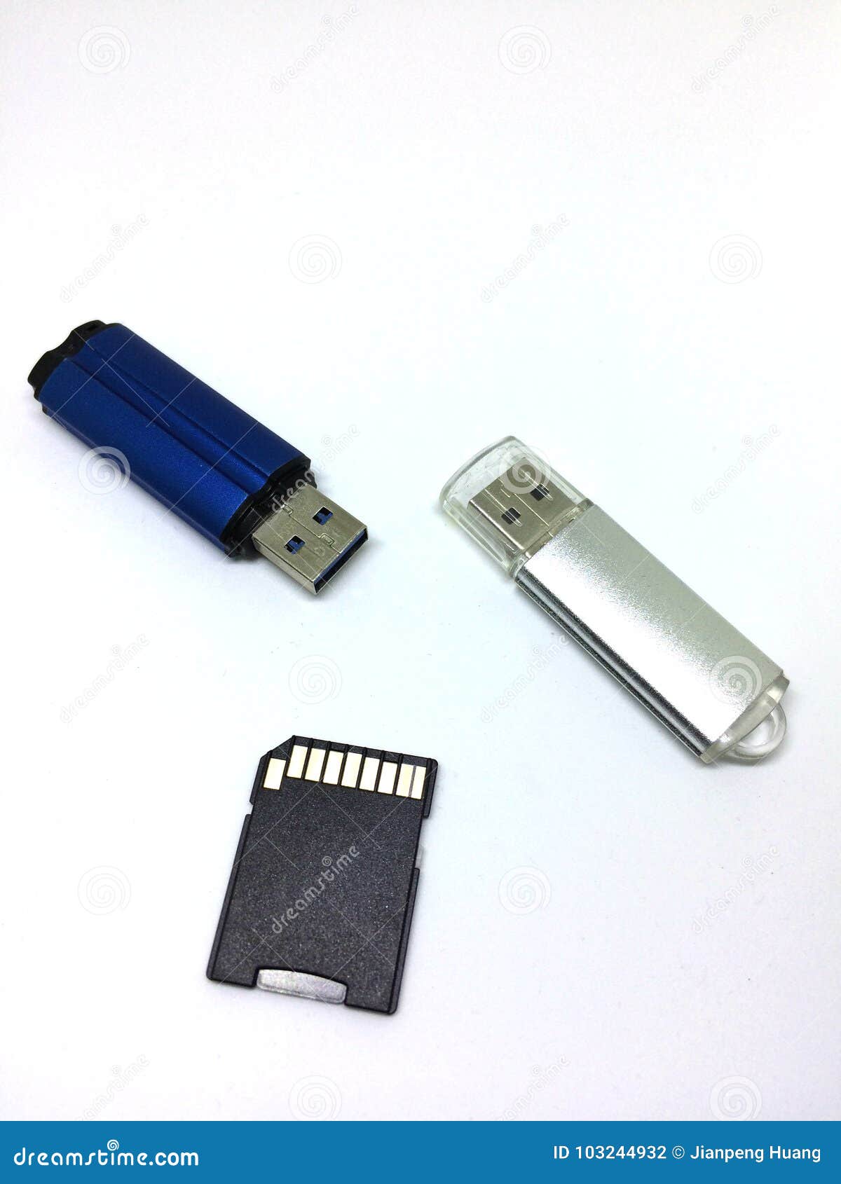 USB Flash Drives and Memory Cards Stock Photo - Image of equipment ...